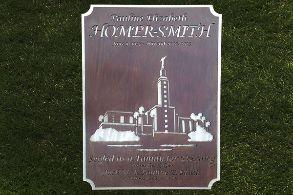 Laser Cut Cemetery Signs - Smith Steelworks