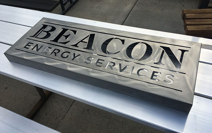 Laser Cut Office Signs - Smith Steelworks