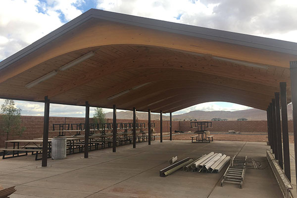 Glulam Pavilions - Smith Steelworks