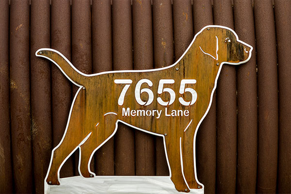 Rustic Finish Signs - Smith Steelworks