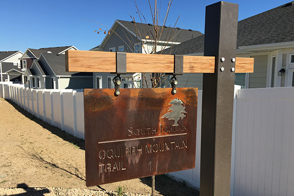 Rustic Finish Signs - Smith Steelworks