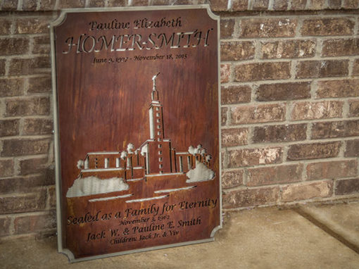 Laser Cut Cemetery Signs - Smith Steelworks