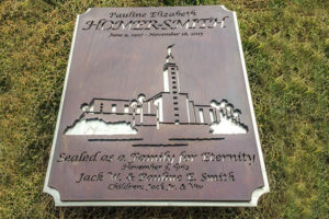 Laser Cut Cemetery Signs - Smith Steelworks