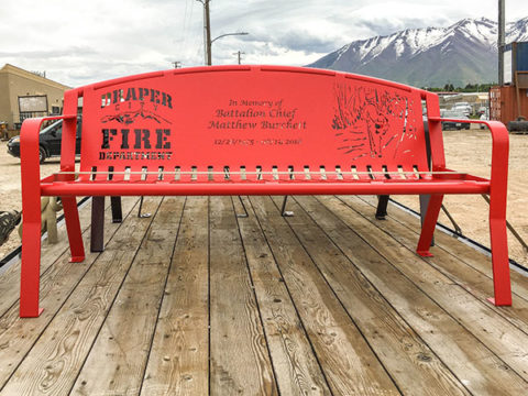 Firefighter Memorial Benches - Smith Steelworks