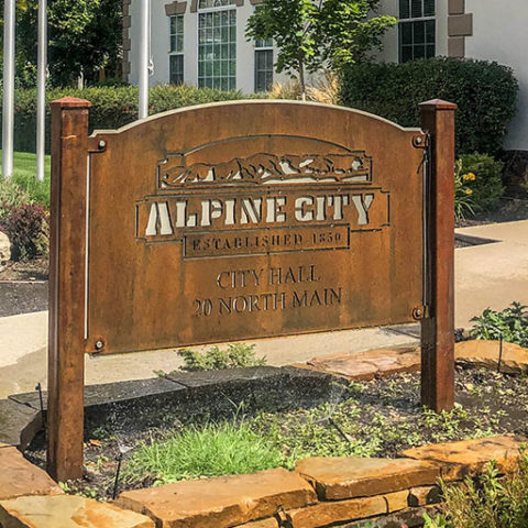 Rustic Finish Signs - Smith Steelworks