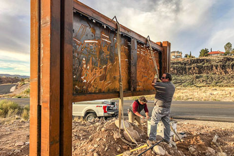 Laser Cut City Signs - Smith Steelworks