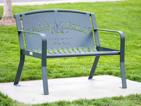 Memorial Buddy Bench - Smith Steelworks