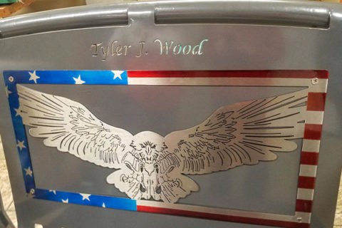 Laser Cut Metal Memorial Benches - Smith Steelworks