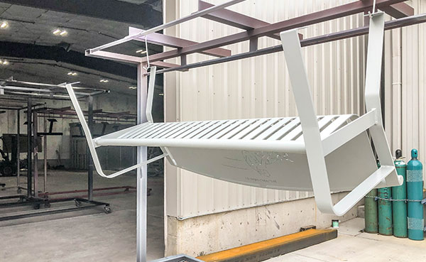 Custom Outdoor Memorial Bench - Smith Steelworks