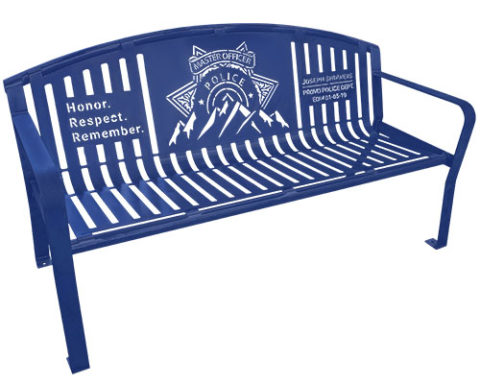 Fallen Officer Memorial Bench - Smith Steelworks