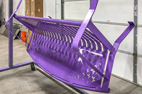 Purple Lilac Powder Coating - Smith Steelworks
