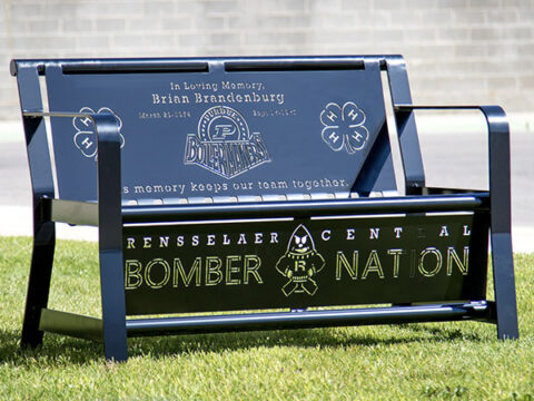 Laser Cut Memorial Benches - Smith Steelworks