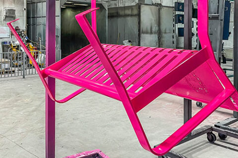 Sassy Pink Powder Coating - Smith Steelworks