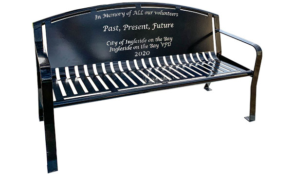 Sympathy Memorial Bench - Smith Steelworks