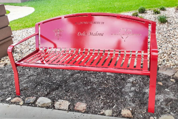 Hospital Memorial Bench - Smith Steelworks