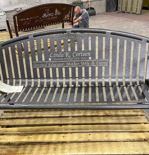 Unique Memorial Bench - Smith Steelworks