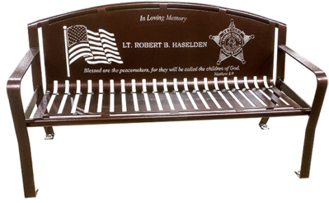 Military Memorial Bench - Smith Steelworks
