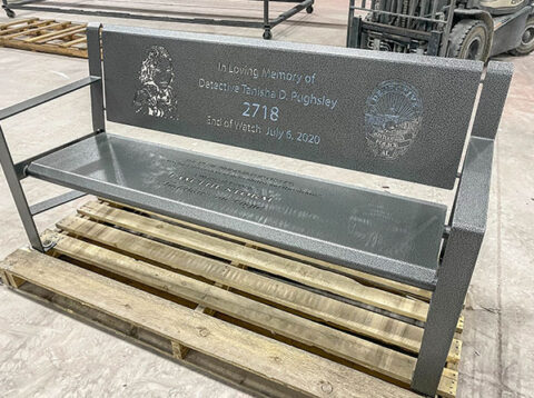 Steel Memorial Bench - Smith Steelworks