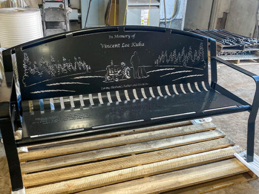 Memorial Metal Benches - Smith Steelworks