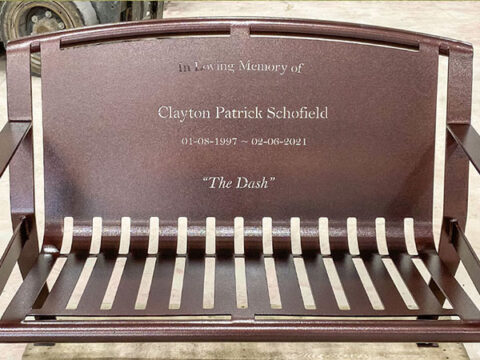 Memorial Bench - Smith Steelworks