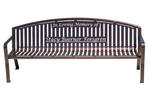 8-Foot Memorial Park Bench - Smith Steelworks