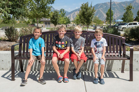8-Foot Memorial Park Bench - Smith Steelworks