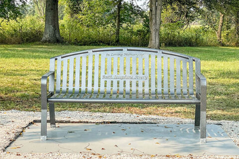 Cemetery Memorial Graveside Bench - Smith Steelworks