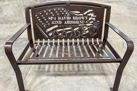 Army Memorial Bench - Smith Steelworks