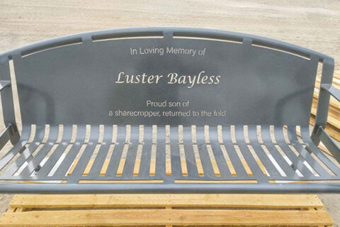 Metal Park Memorial Benches - Smith Steelworks