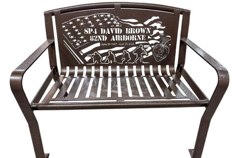 Army Memorial Bench - Smith Steelworks