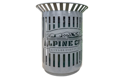 Classic Flare Trash Receptacle - Smith Steelworks