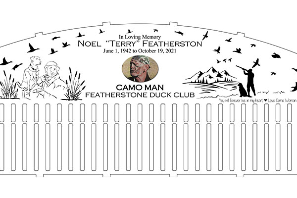 Hunting Themed Bench - Smith Steelworks