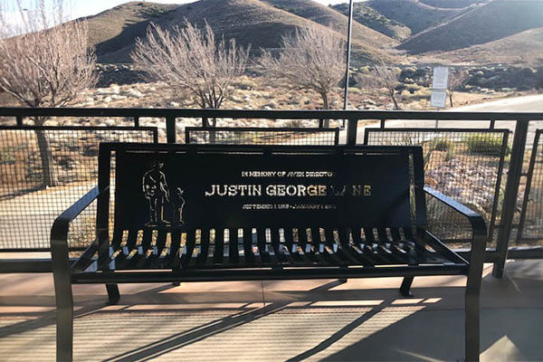 Cowboy Memorial Bench - Smith Steelworks