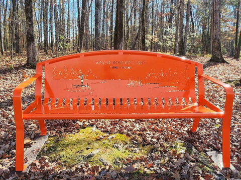 Orange Memorial Bench - Smith Steelworks